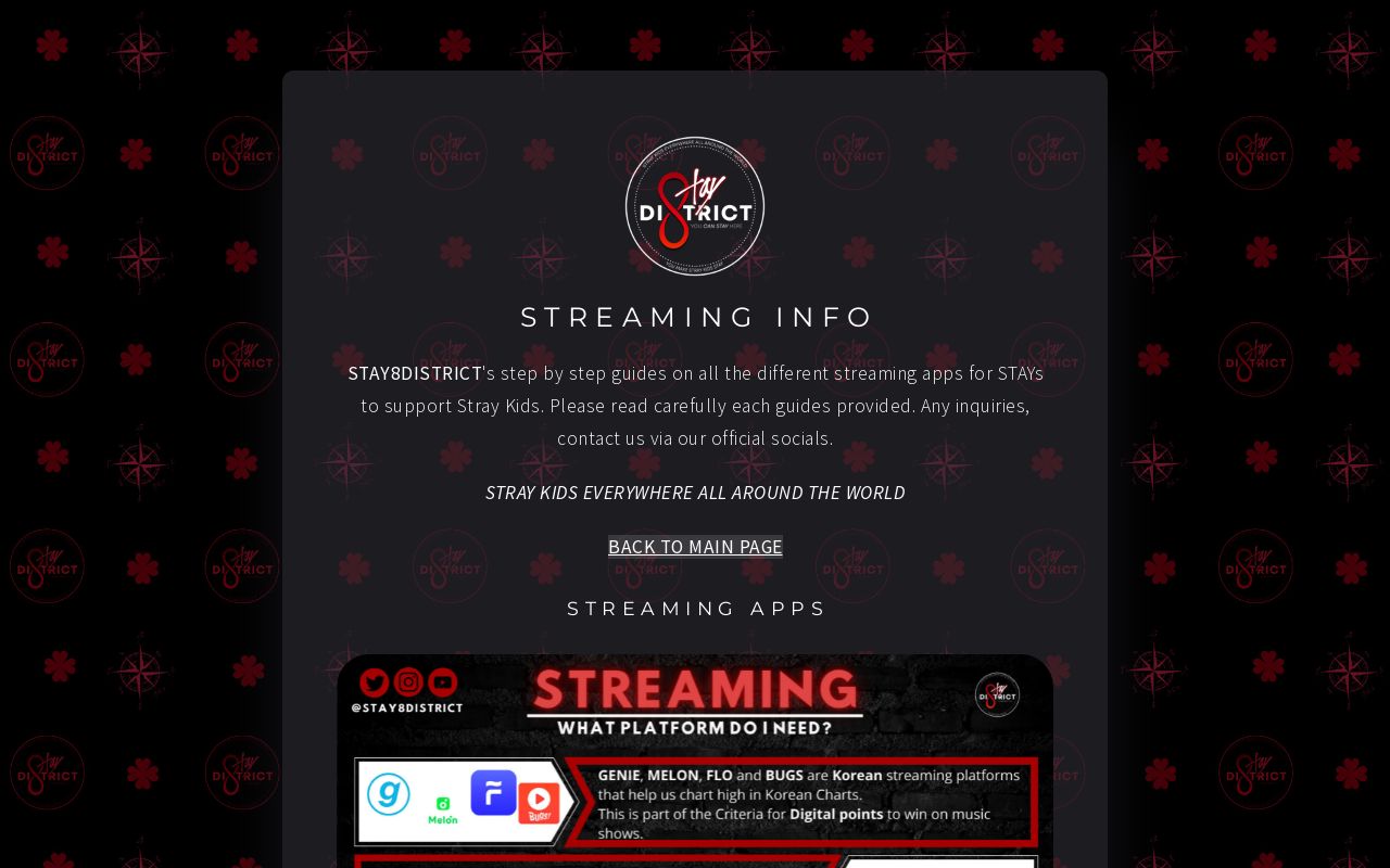 Stay8District Streaming Info